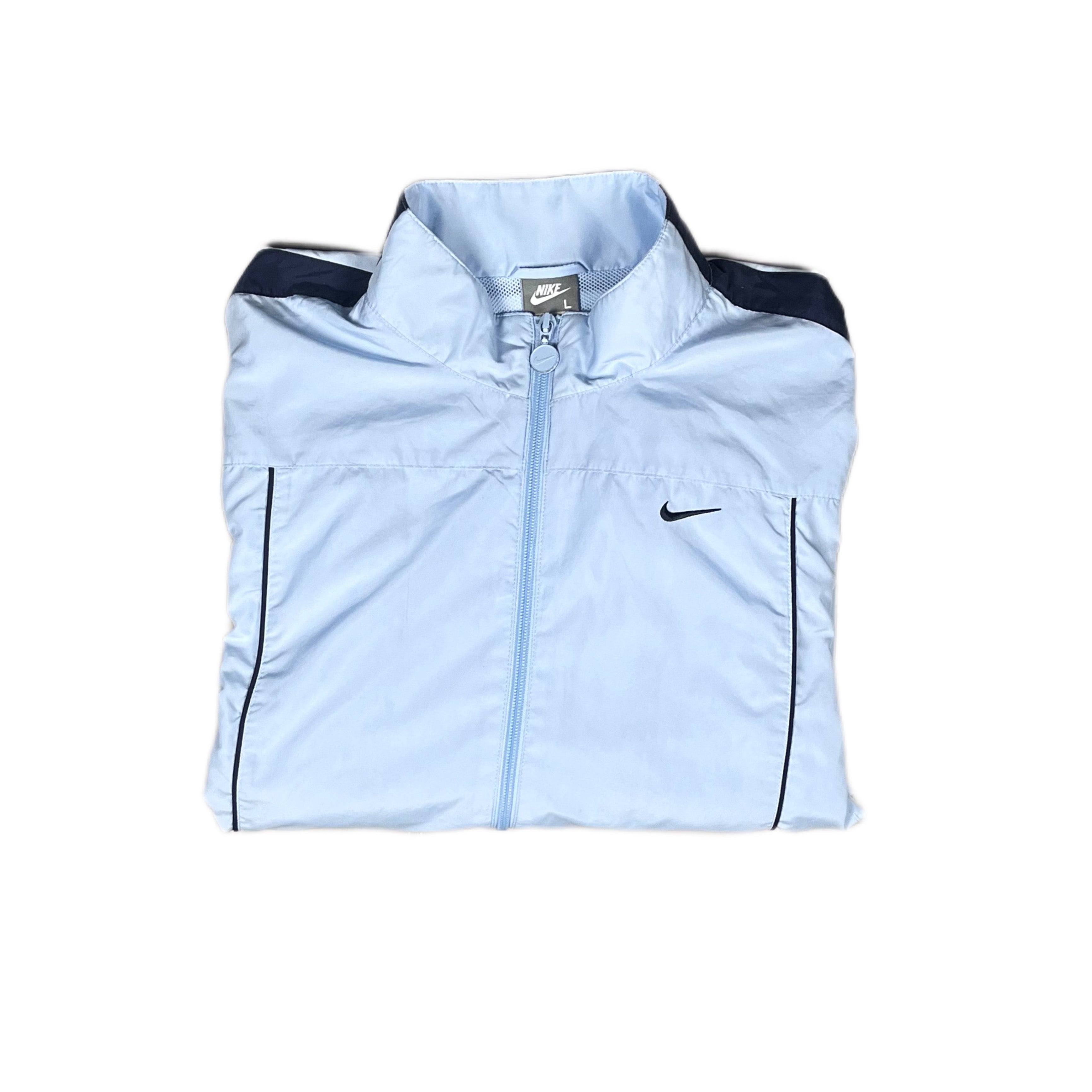 Nike Trackjacket baby blue navy 2000s wmns – SECONDCHANCE-EU.COM
